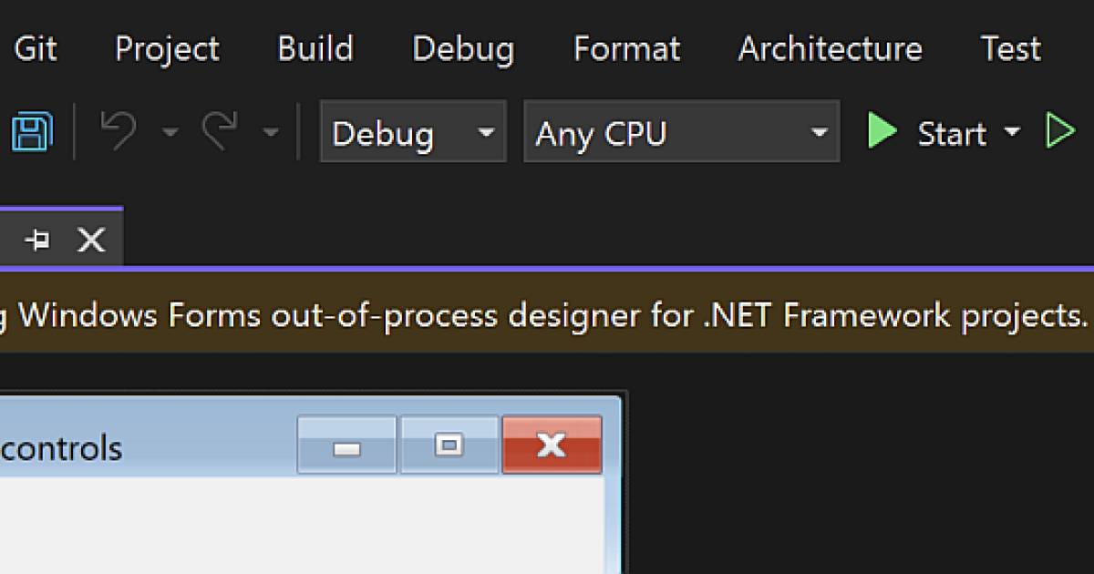 Winforms Designer Alternative F R F R Bit Net Framework Projekte