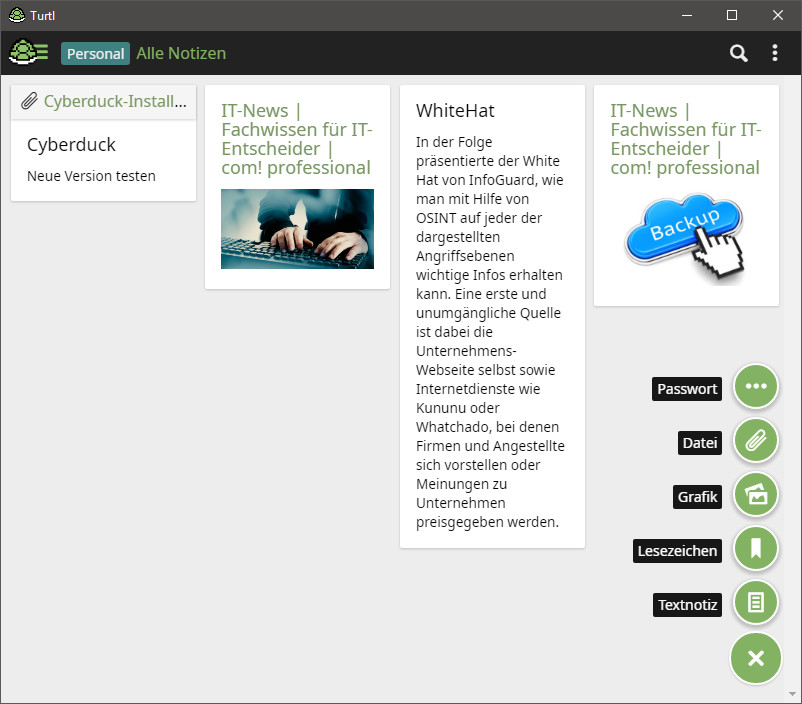 Turtl: Die Open-Source-Alternative zu Evernote - onlinepc.ch
