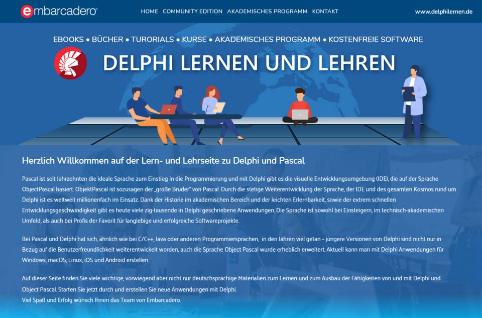 Lern- und Lehrseite zu Delphi - onlinepc.ch