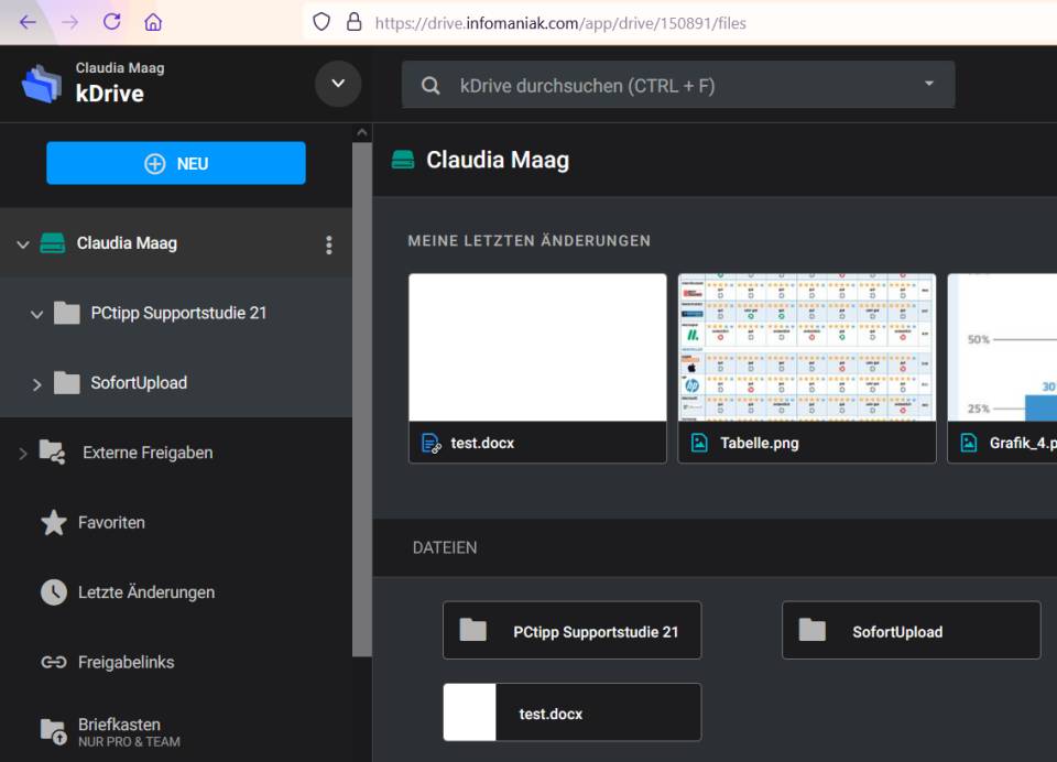 5 Einsteiger-Tipps für den Cloudspeicher-Dienst kDrive - onlinepc.ch