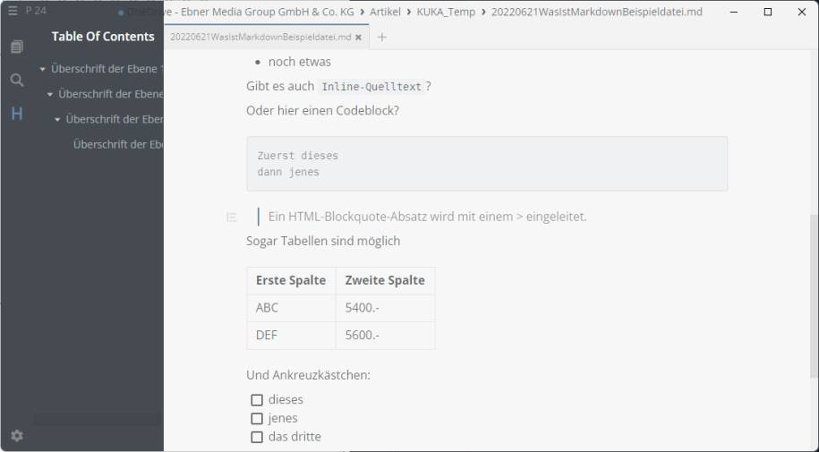 Was ist eigentlich Markdown? - onlinepc.ch