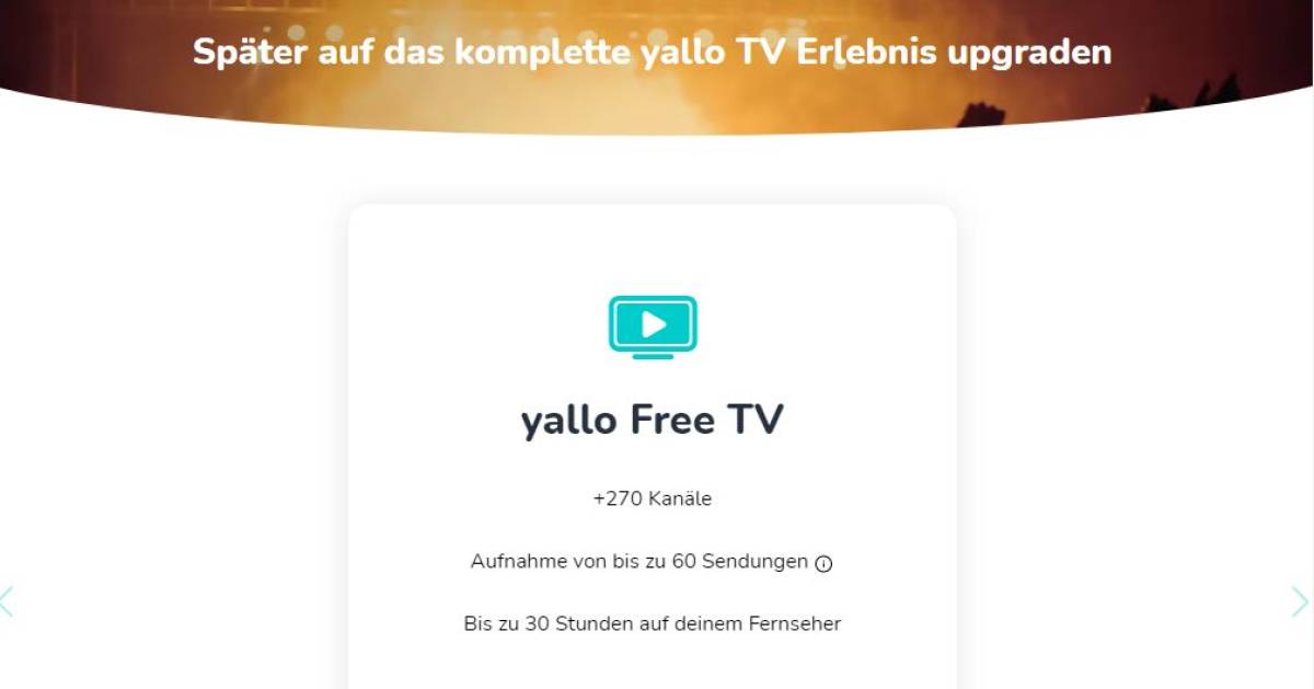 Gratis TV-Angebot dank yallo Free TV - onlinepc.ch
