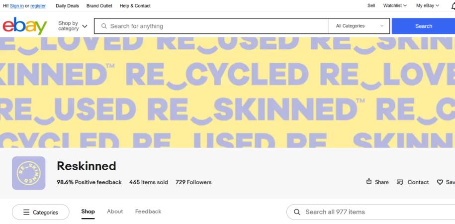 eBay kooperiert mit Reskinned und baut Circular Fashion-Angebot weiter ...