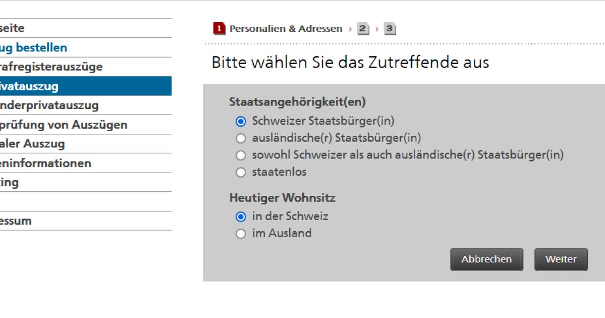 Onlinebestellung von Strafregisterauszug wird günstiger - onlinepc.ch