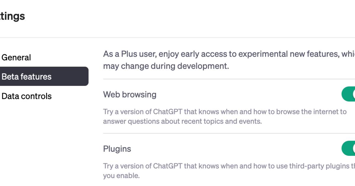 ChatGPT-Plus-Anwender erhalten Zugang zu Beta-Plug-ins - onlinepc.ch
