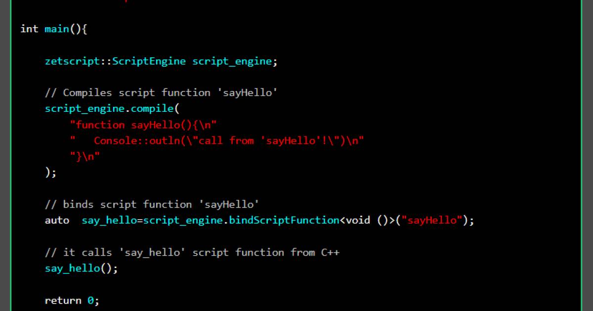 ZetScript: C++ schneller entwickeln - onlinepc.ch