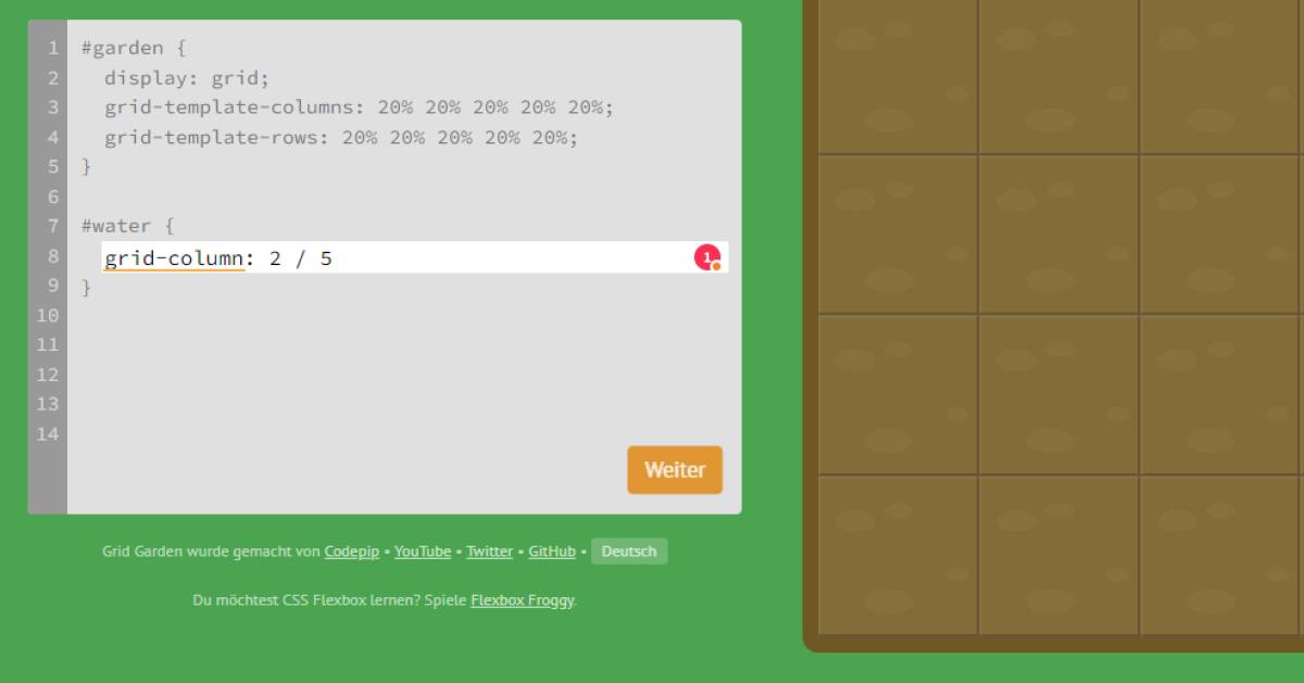 Spielerisch die Verwendung von CSS-Grids lernen - onlinepc.ch