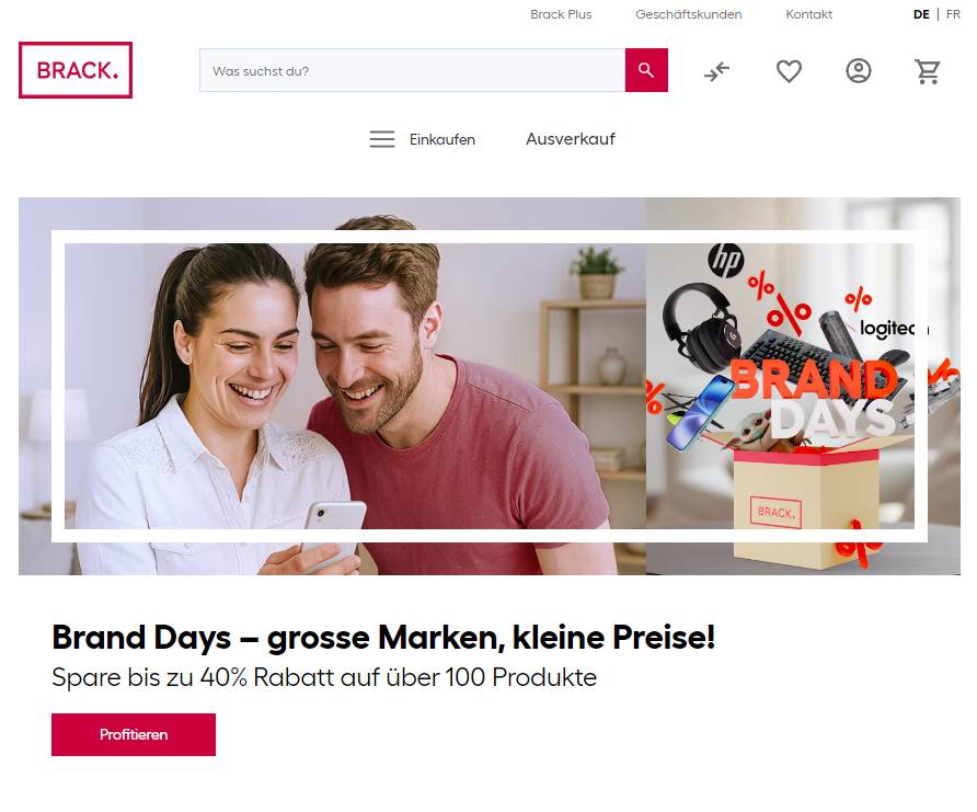 Brack mit neuem Auftritt - onlinepc.ch