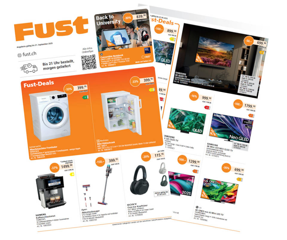 Fust-Flyer: Lust statt Frust! - onlinepc.ch