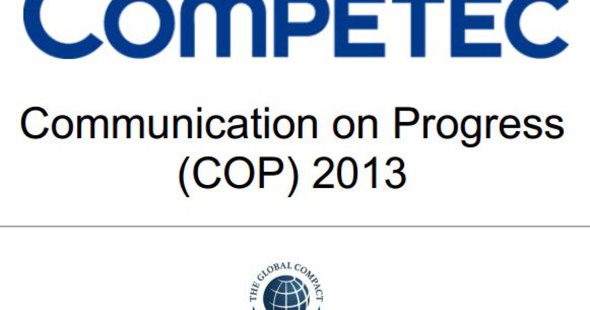 Schweizer Competec tritt UN Global Compact bei - onlinepc.ch