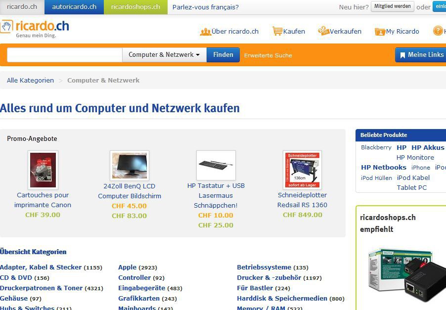 Tamedia übernimmt Ricardo.ch für 240 Mio. Franken - onlinepc.ch