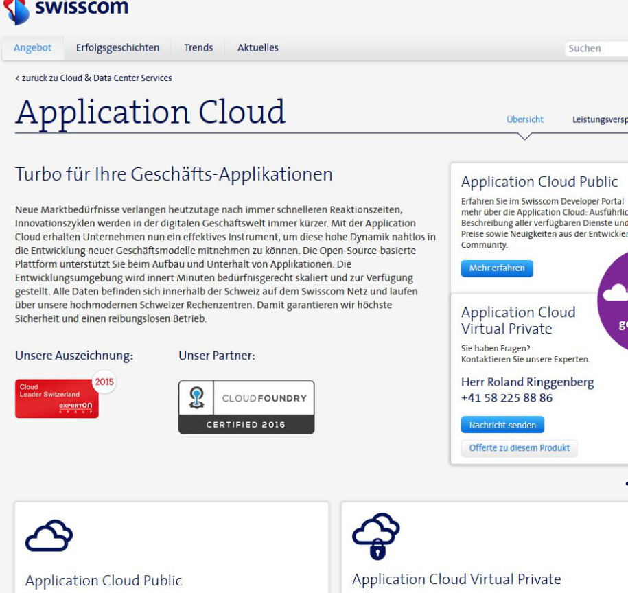 ELK-as-a-Service erweitert Swisscom Application Cloud Portfolio - onlinepc.ch