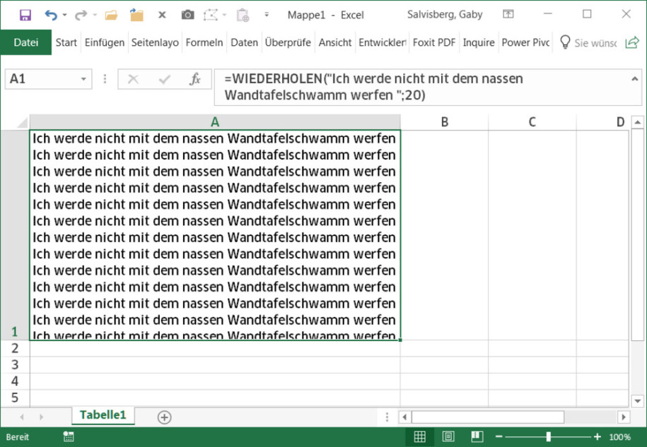 Excel: Bart Simpsons Lieblingsfunktion - onlinepc.ch